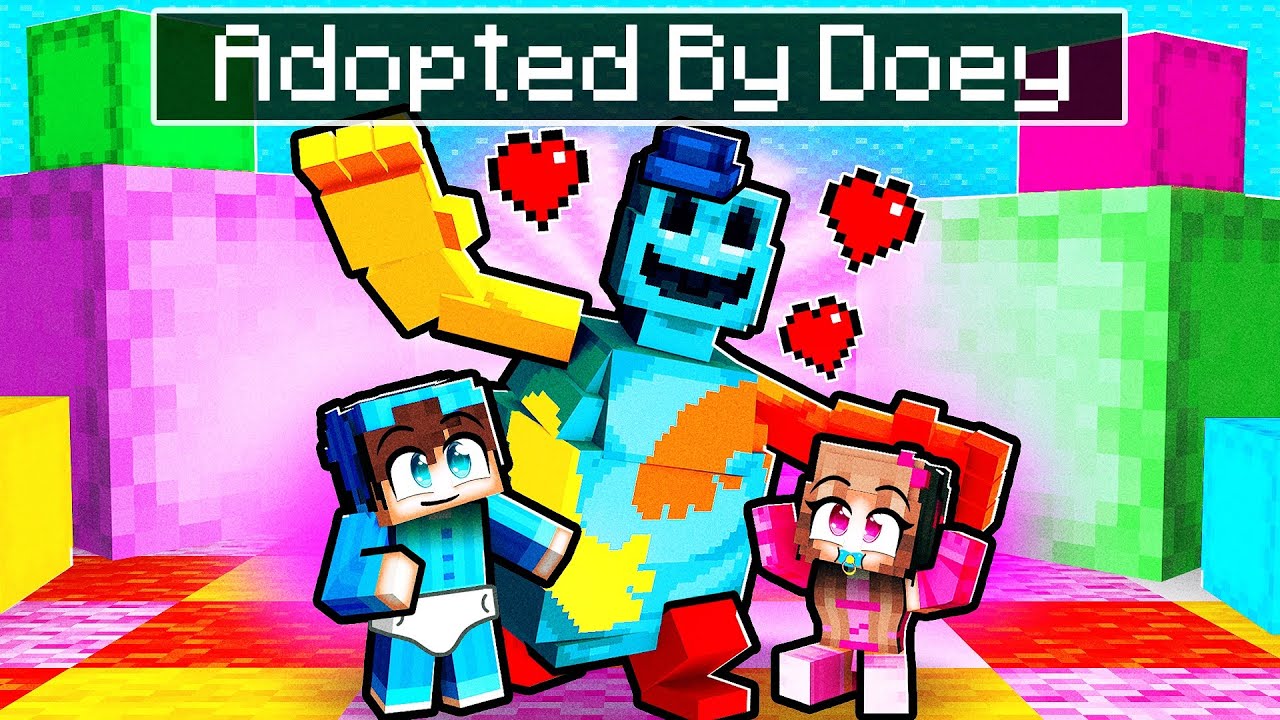 Adopted By DOEY THE DOUGHMAN In Minecraft! - YouTube