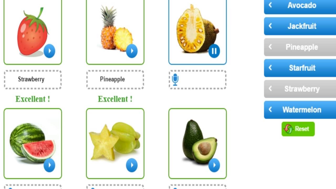 Hello Felix | Listening Unit 12 Fruits - Learning english for kids ...