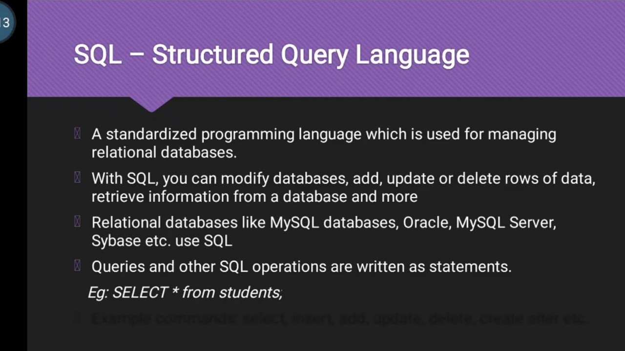 Dbms Labday 2part 2mysql Introduction Youtube