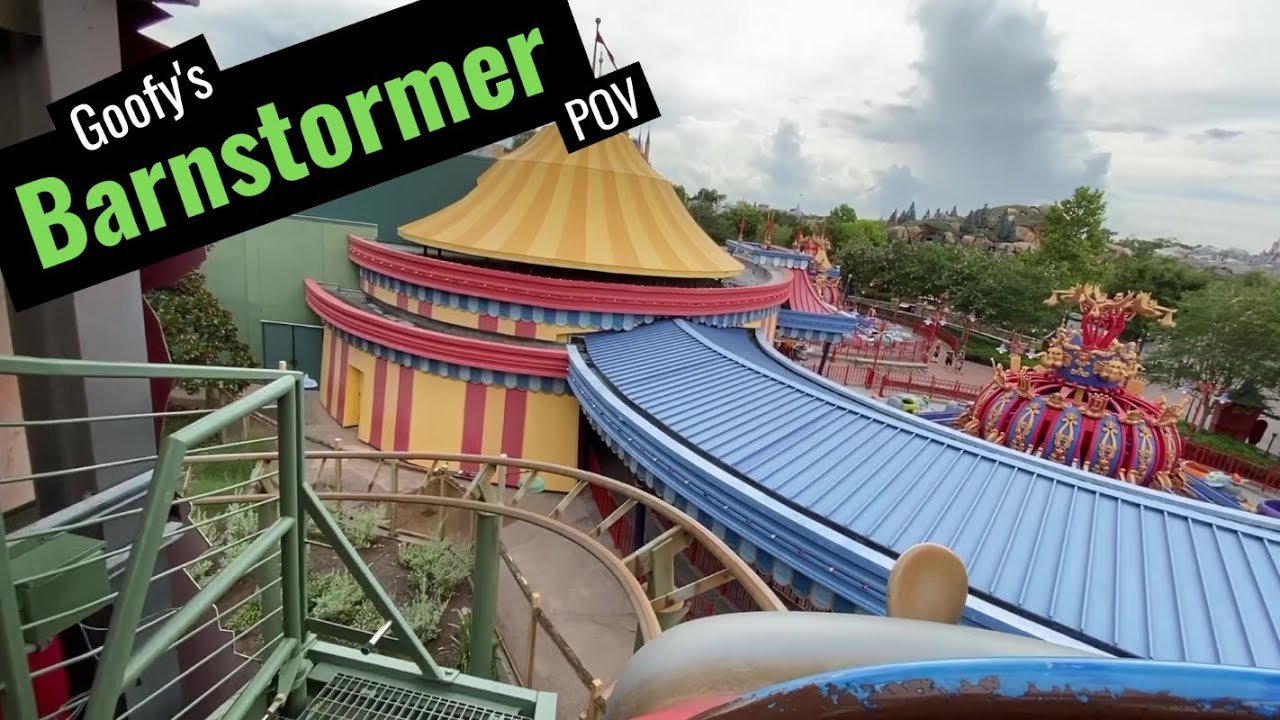 Goofy's Barnstormer (POV On-Ride) | Walt Disney World | Magic Kingdom ...