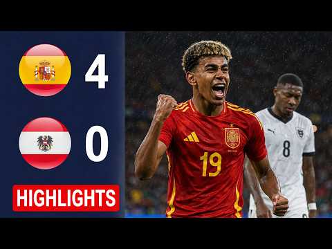 Spain 4-0 Austria | Highlights and All Goals
