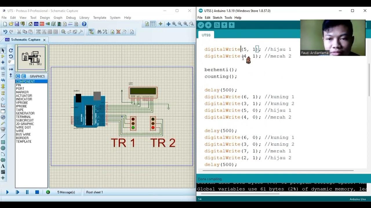 Arduino LCD & Traffic Light - YouTube