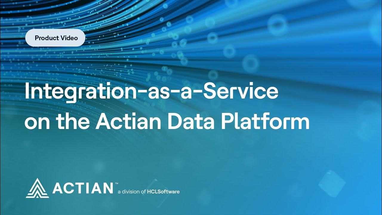 Integration-as-a-Service on the Actian Data Platform - YouTube