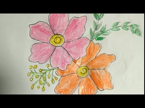 Flower Drowing || ফুল আঁকা 🏵️🌷 - YouTube
