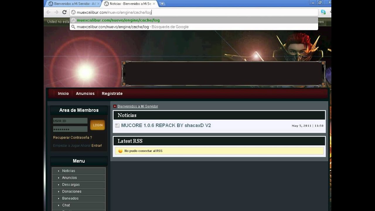 Instalación de web MuCore en WebHosting - YouTube