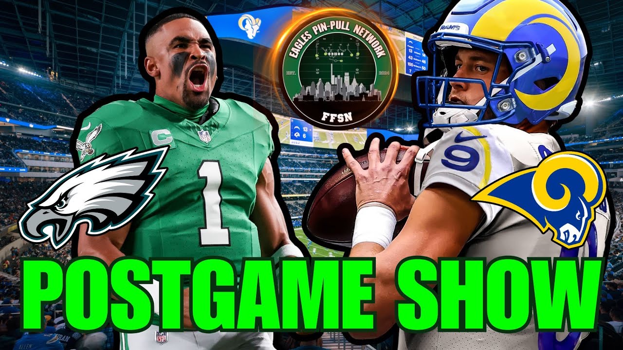 SAQUON RUNS ALL OVER LA!!! 🦅🔥 Eagles vs Rams Postgame Show I Reaction ...