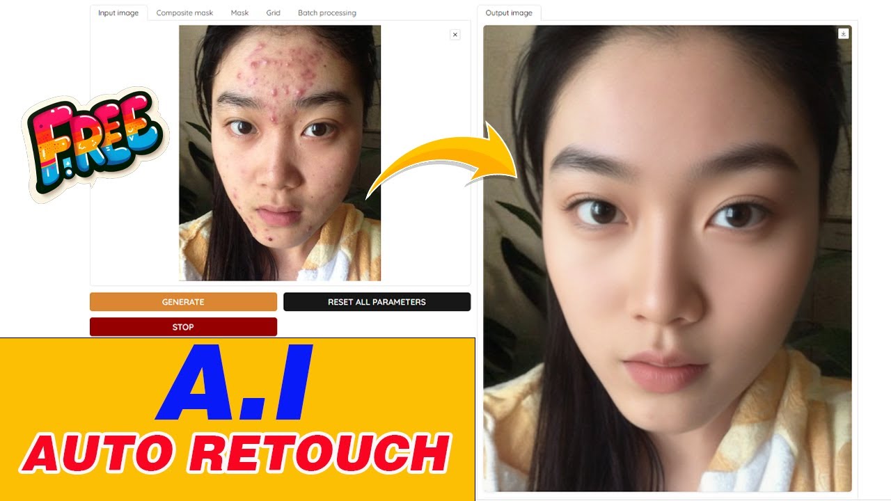 Chỉnh da bằng ai rất chân thật với ai automatic retouching - YouTube