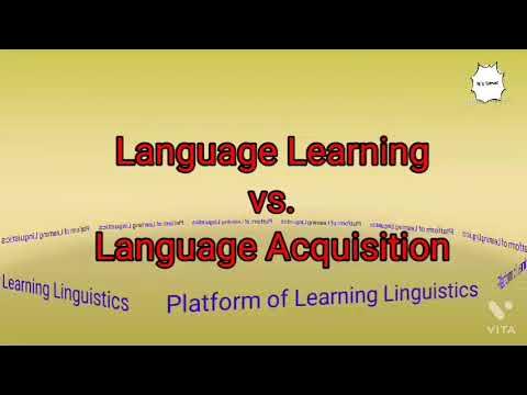 Difference between Language Acquisition and Language Learning - YouTube