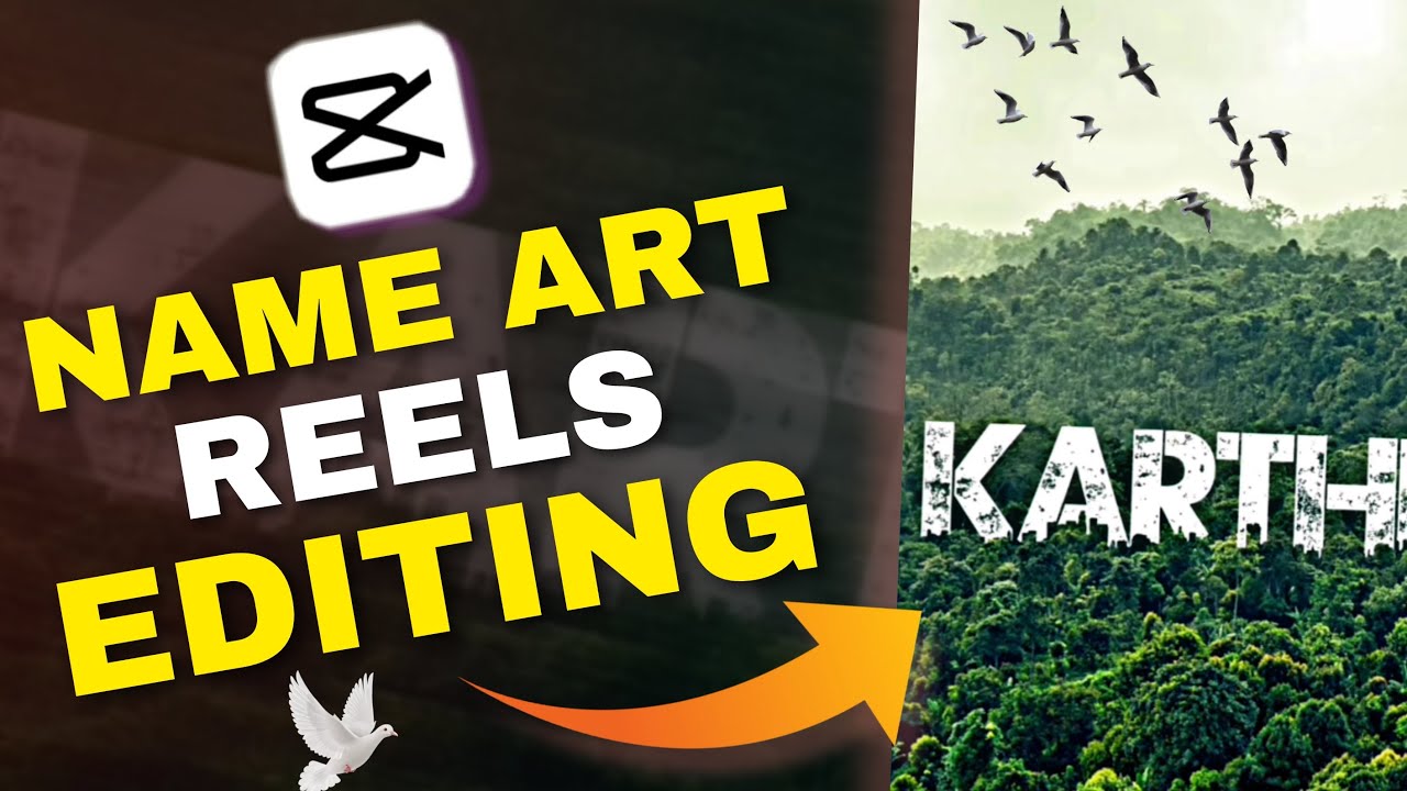 Instagram Viral Name Art Video Editing | Name art video editing Capcut ...