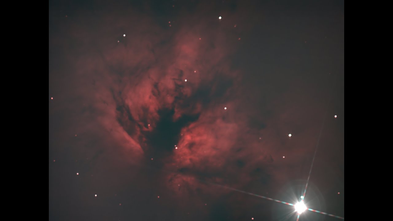 Flame Nebula with the 20" Dobsonian live video - YouTube