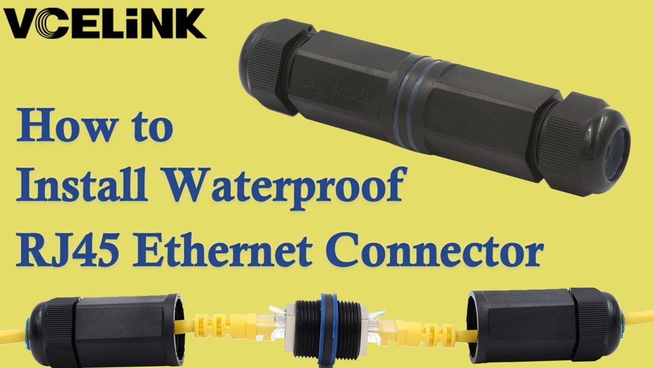 How to Use Waterproof Cat6 Connector || VCELINK - YouTube