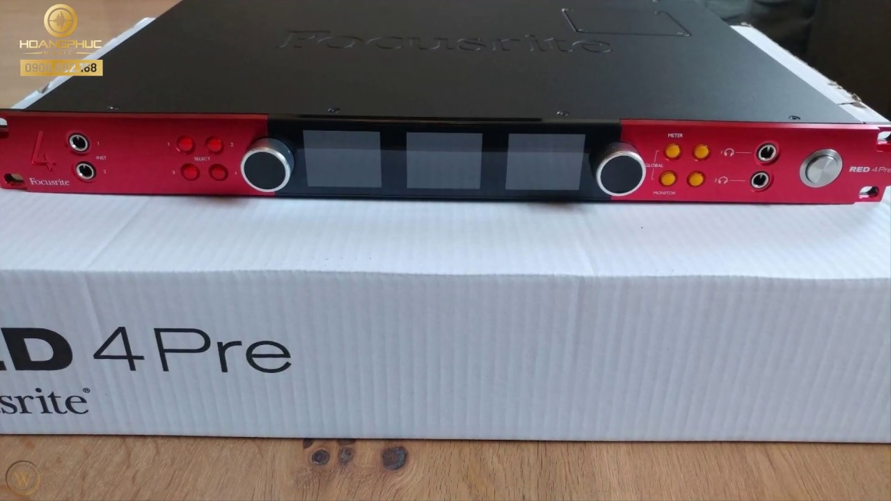 Soundcard thu âm Focusrite Red 4Pre chính hãng (Mới 100% Giá Tốt) - YouTube