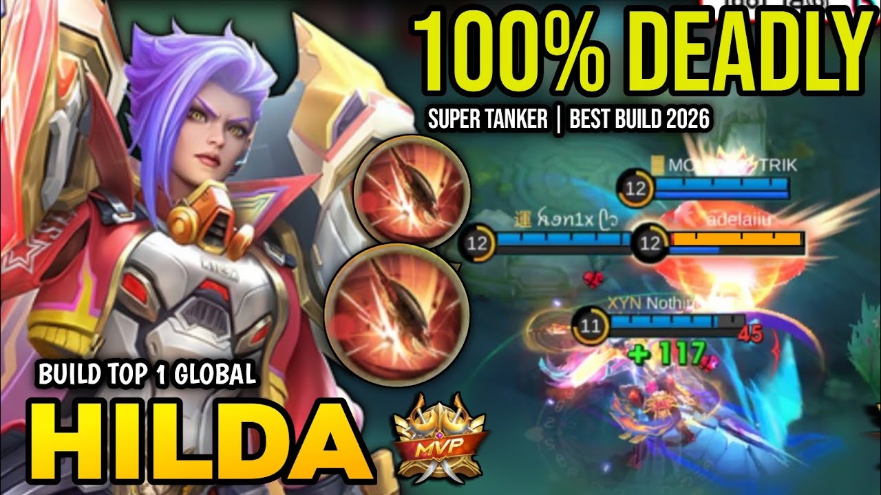 HILDA BEST BUILD 2026 | BUILD TOP 1 GLOBAL HILDA GAMEPLAY | MOBILE ...