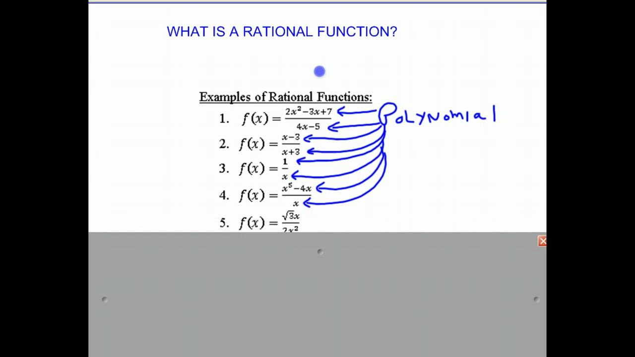 What Is A Rational Function YouTube What Is A Rational Function YouTube