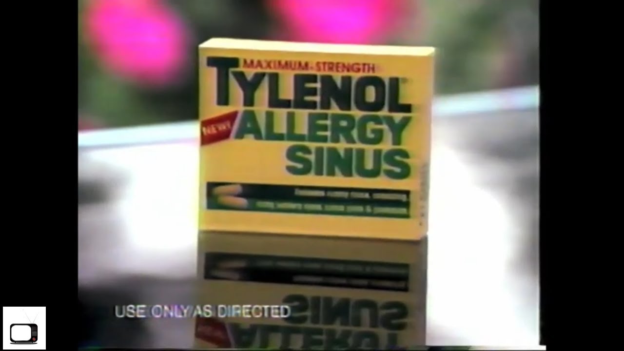 Tylenol Sinus Allergies Commercial (1989) - YouTube