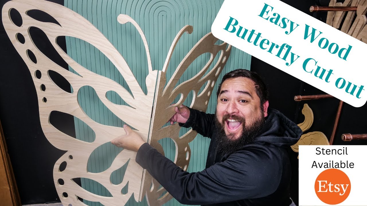 How to DIY a Butterfly Backdrop for Balloon Garlands - YouTube