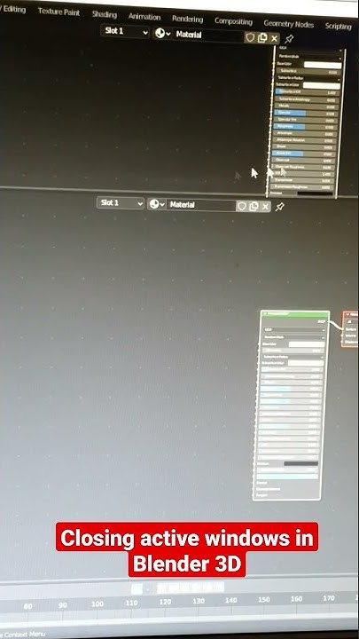 Closing active windows in Blender 3D, (easy way). #blender3d #shorts #b3d - YouTube