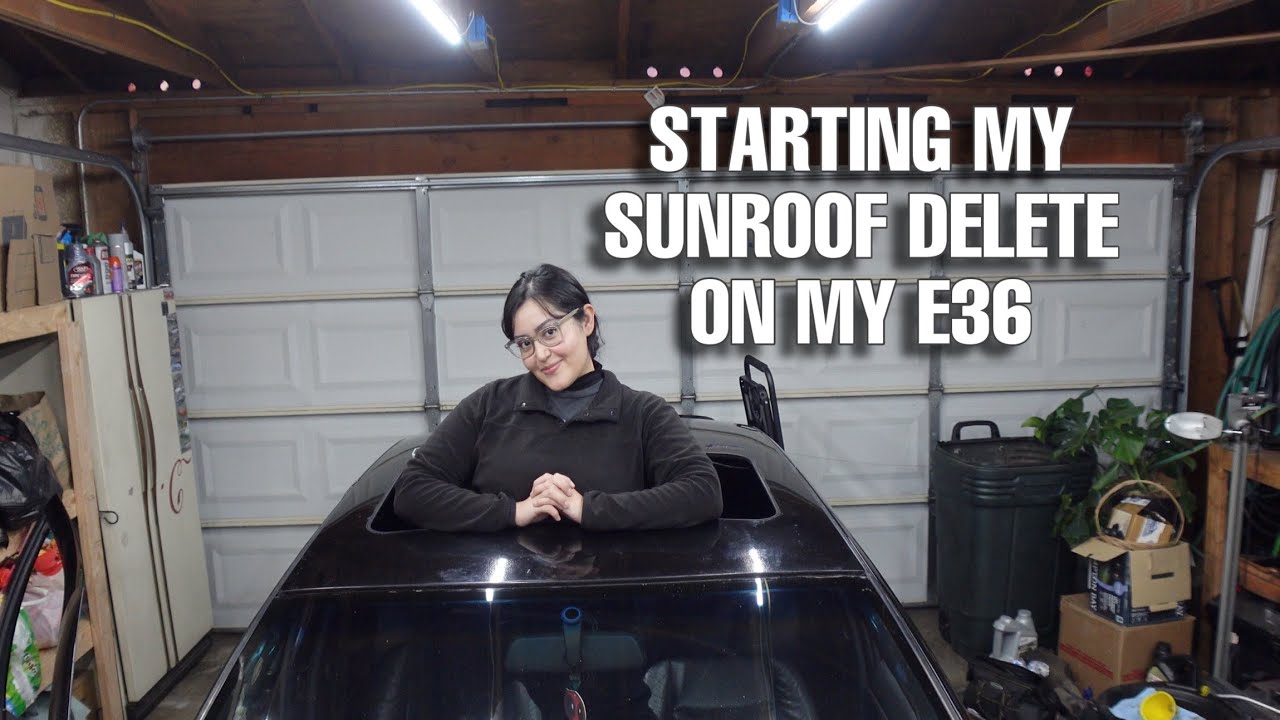 STARTING THE SUNROOF DELETE ON MY E36 | FIRST TIME WRAPPING MY ROOF ...