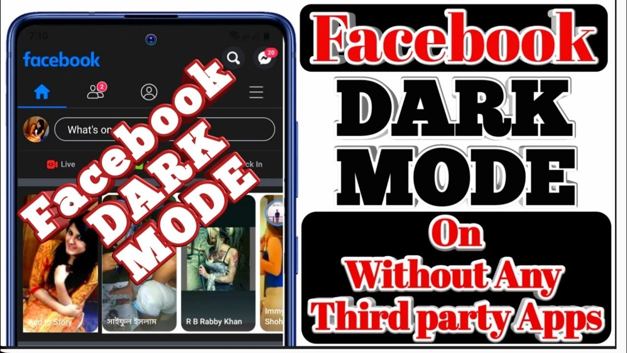 Facebook Dark Mode On 2020 | How To Enable Dark Mode In Facebook ...