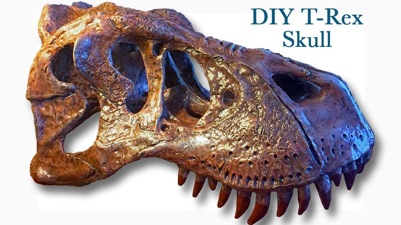 DIY Fossil T-Rex Skull - YouTube