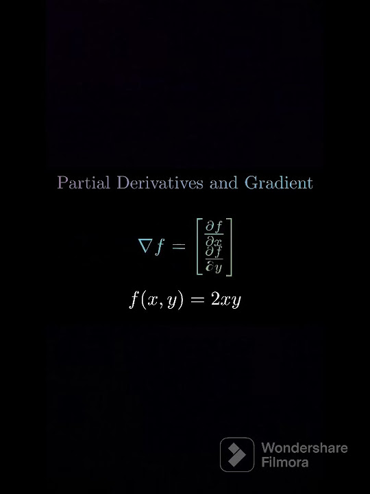 Partial Derivatives and Gradients #maths #education #mathanimation #calculus # ...