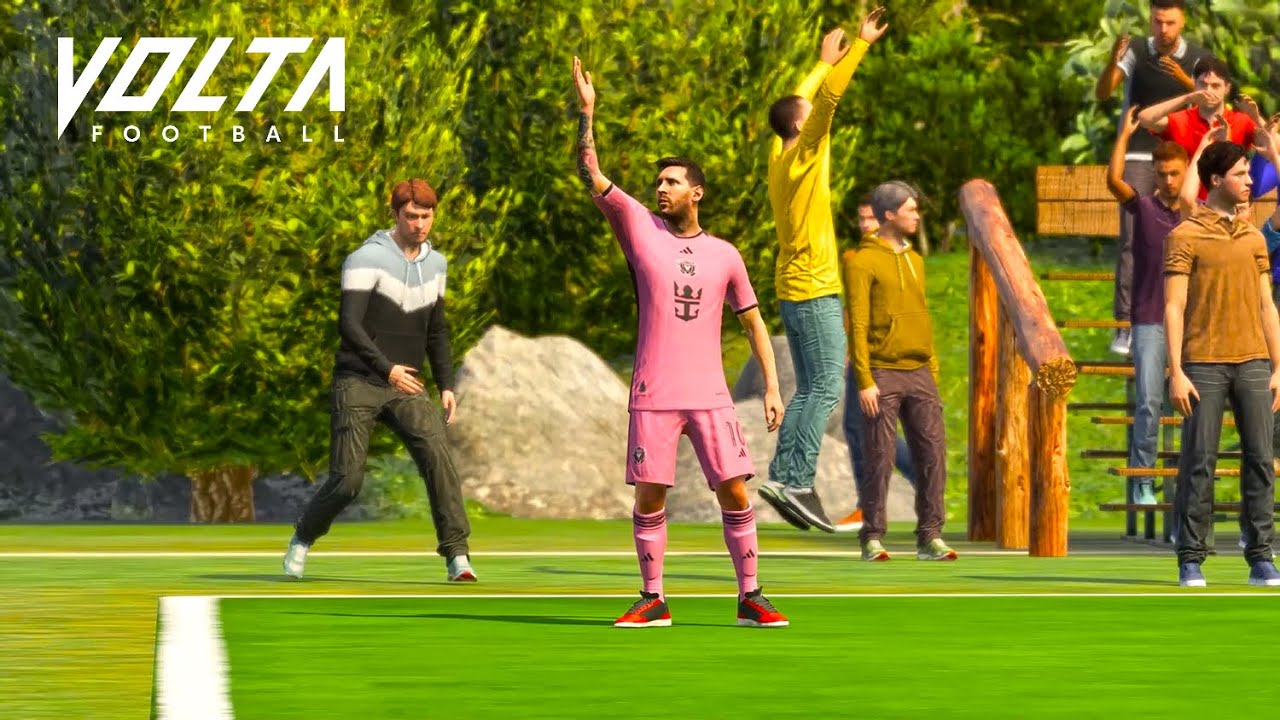 "Volta 5v5: Messi, Suarez, Neymar Battle Zidane & Gerd Müller!" - YouTube