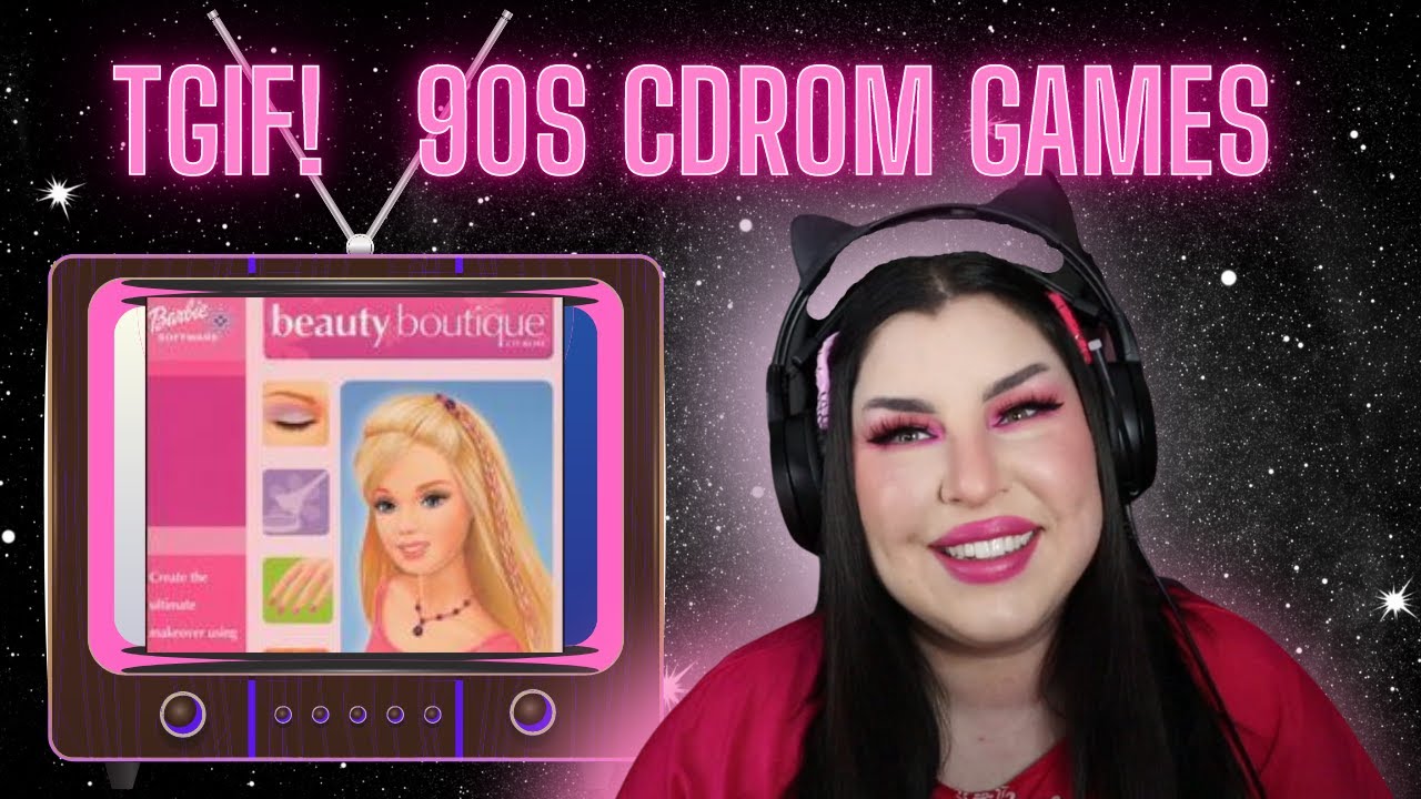 playing nostalgic CDROM games from the 90s | Barbie Beauty Boutique ...