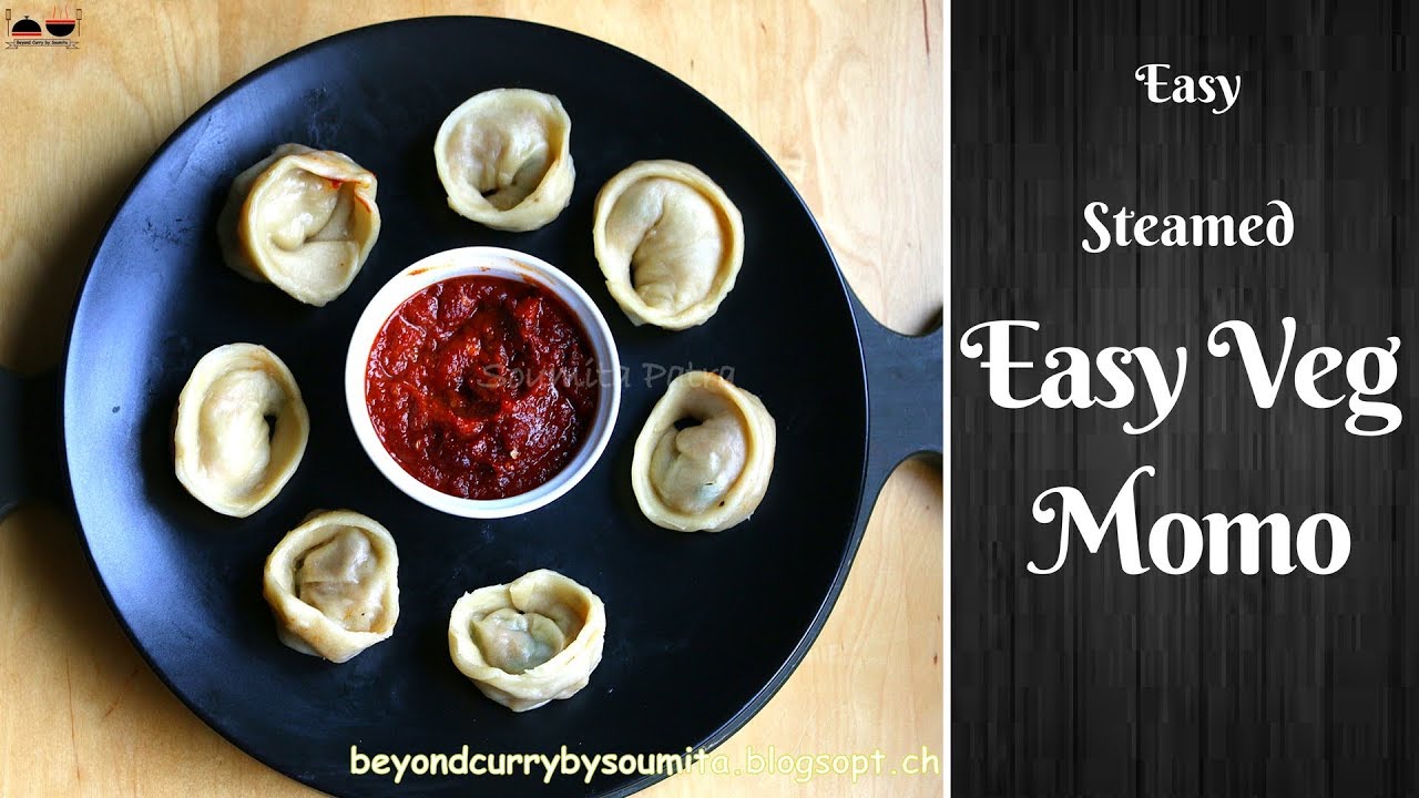Easy Veg Momos Recipe | Steamed Momo | Vegetable Dim Sum | मोमोज बनाने ...