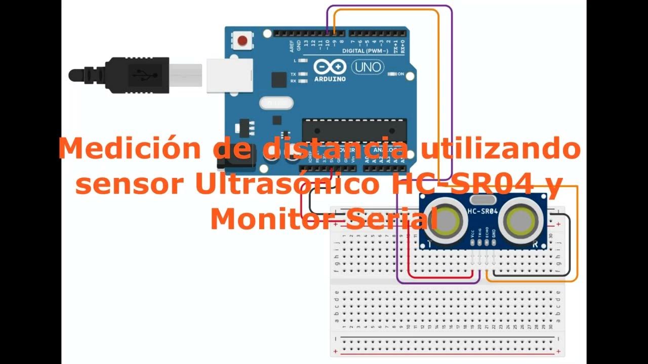 Medición de distancia utilizando sensor Ultrasónico HC-SR04 y Monitor ...