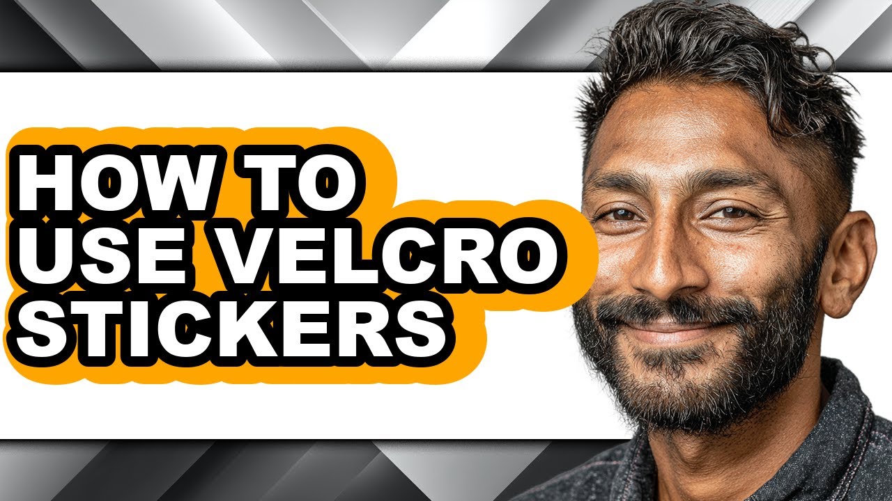 How to Use Velcro Stickers (easy Method) - YouTube