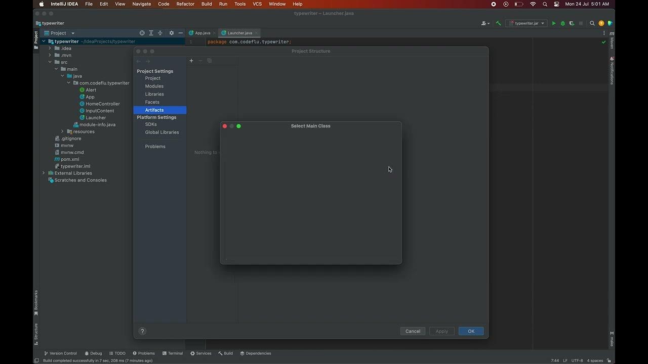 Javafx Create Executable Jar In Intellij 2023 Youtube