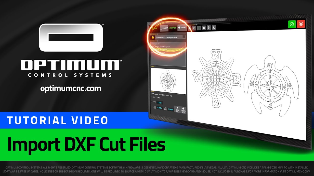 OptimumCNC: 08_01 Import DXF Cut Files - YouTube