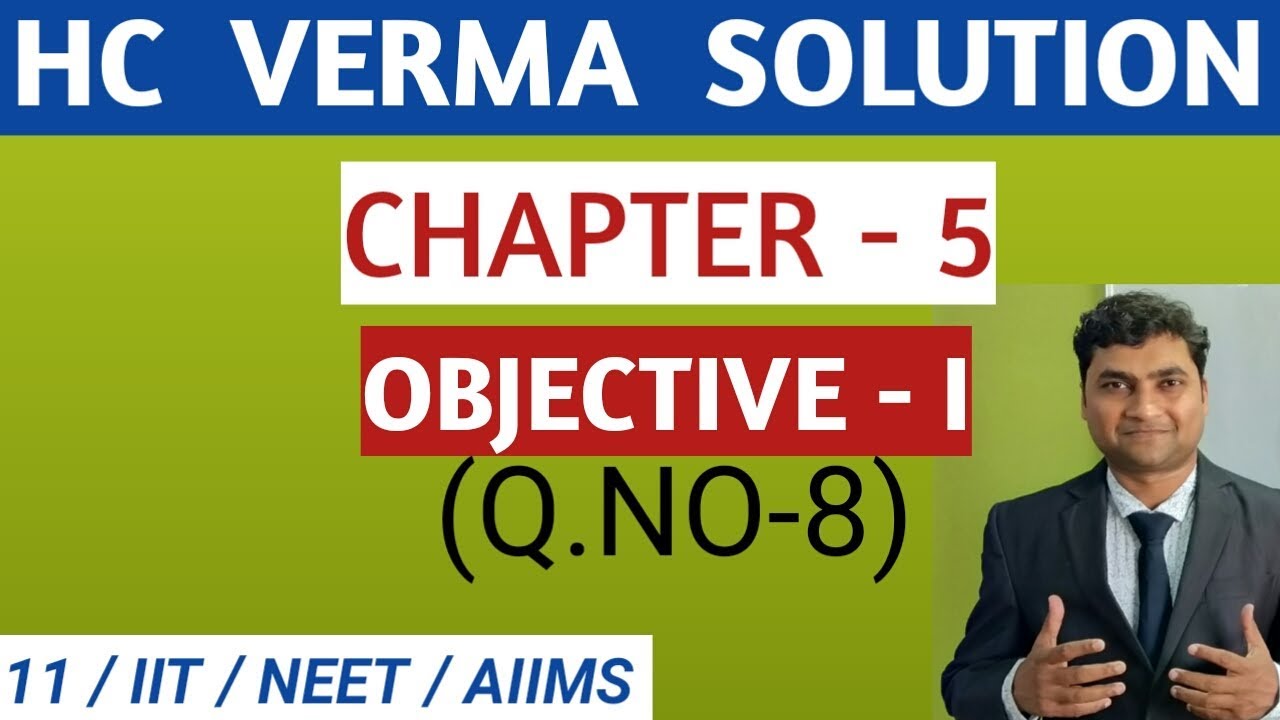 HC Verma solutions - Newtons Laws Of Motion - chapter 5 , objective1 ...