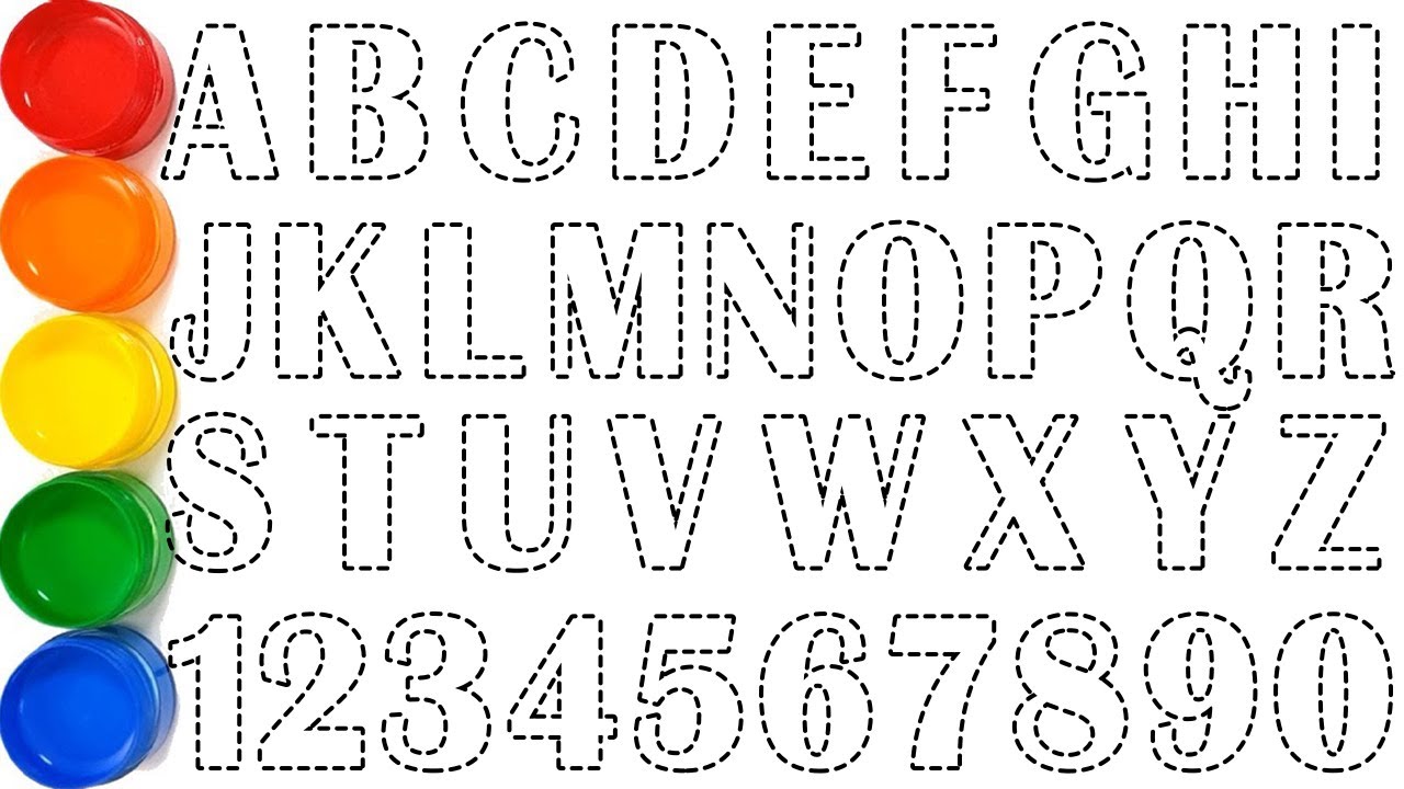 Let's Learn How to Draw and Paint 3D ABCD A to Z and Numbers 1 to 10 ...