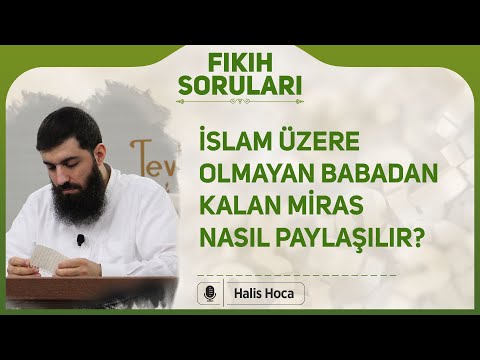 İslam üzere olmayan babadan kalan miras nasıl paylaşılır? Halis Bayancuk Hoca