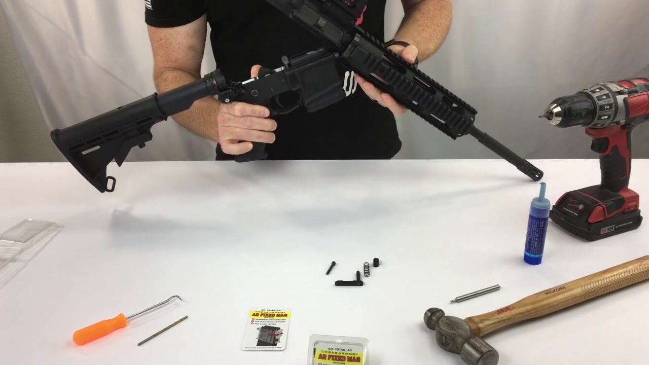 Cross Armory AR Fixed Mag Installation - YouTube