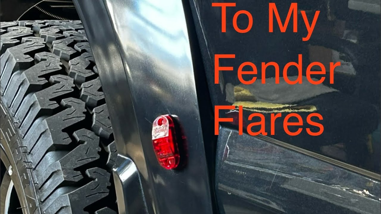 Adding Rear Marker Lights to Fender Flares - YouTube