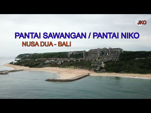 Pantai Sawangan / pantai Niko , pantai tersembunyi yang berada di ujung Nusa Dua .