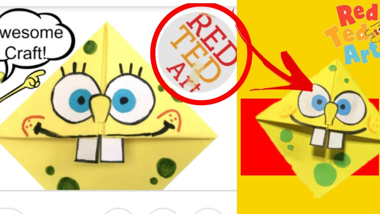 I tried red ted art spongebob bookmark for spongebob 20th birthday ...