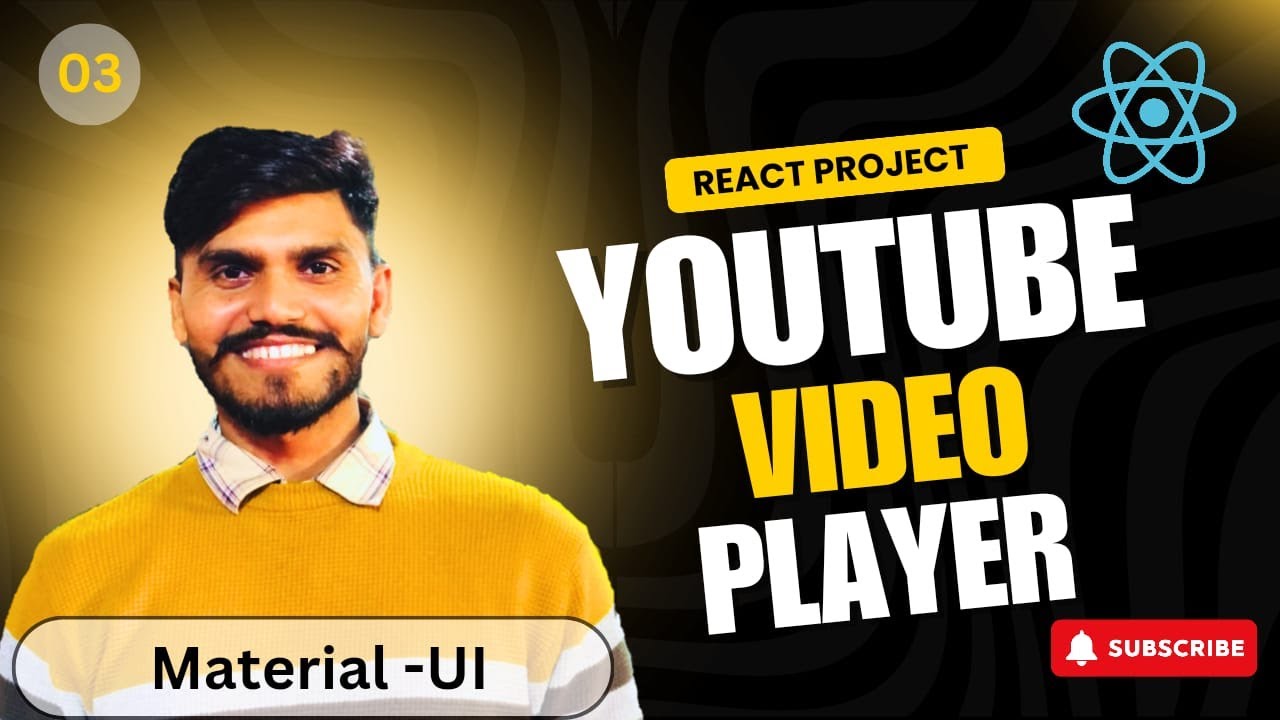 YouTube Video Player with Material UI | React Project Tutorial (Part 3) - YouTube