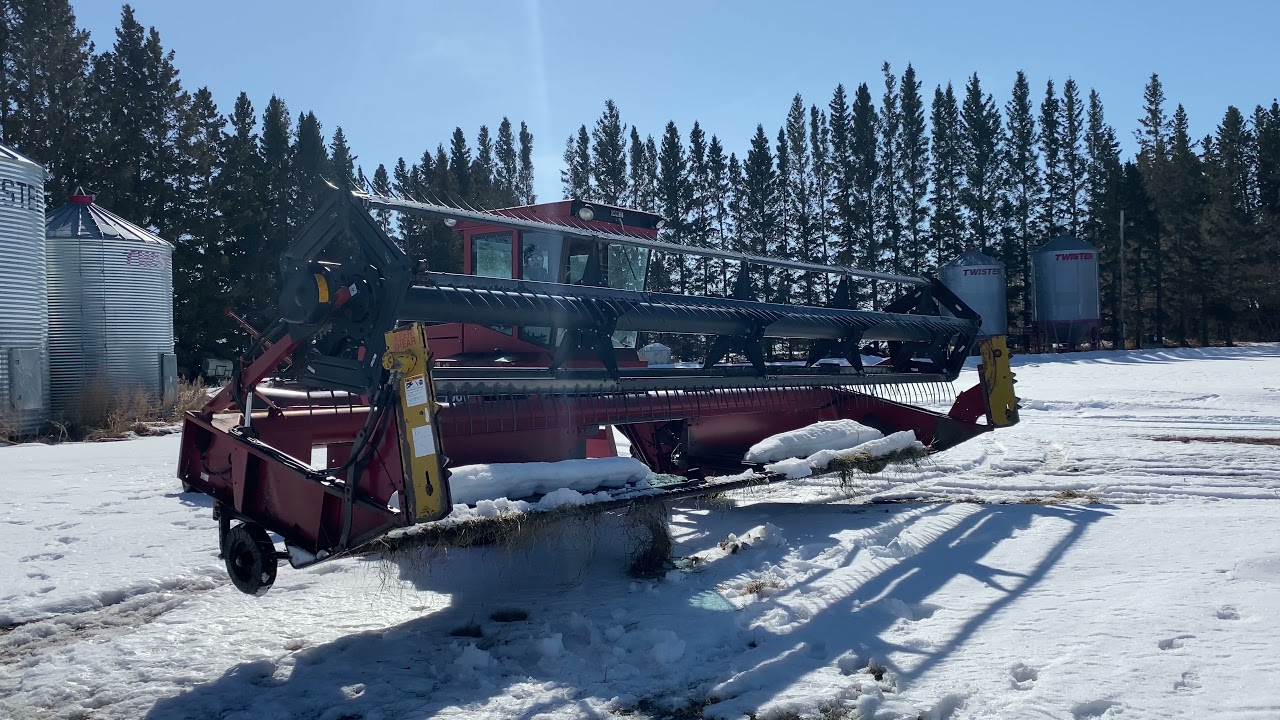 Lot 113 - Case IH 6000 25' Swather - YouTube