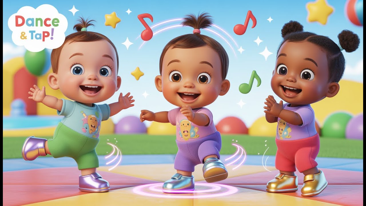 Let’s Tap! 👣 Tap Dance Song for Kids | Fun Nursery Rhyme with Music ...
