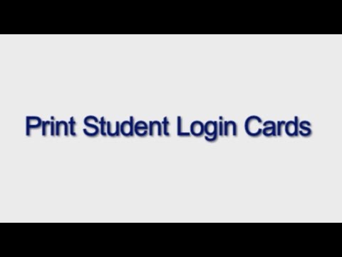 Print student login cards in Symphony Math NEW Dashboard! - YouTube