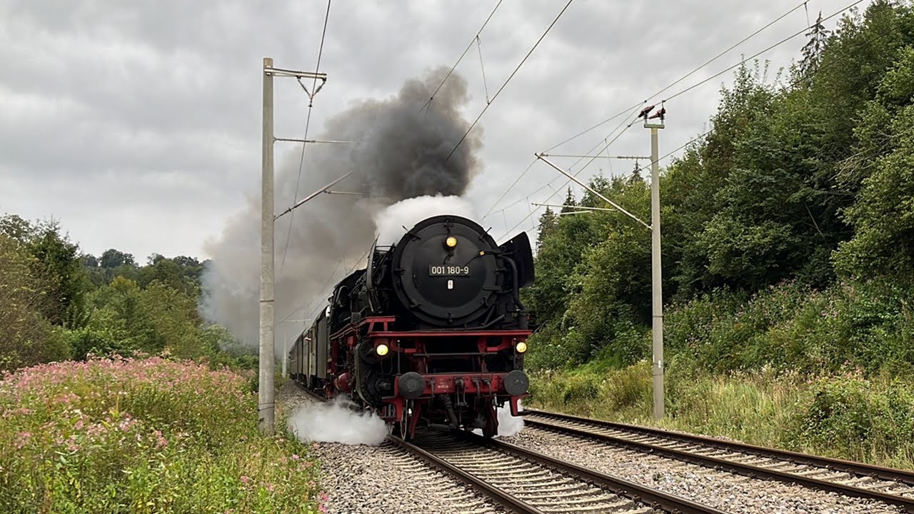 001 180-9 mit dem Bodensee-Express des DBK. - YouTube