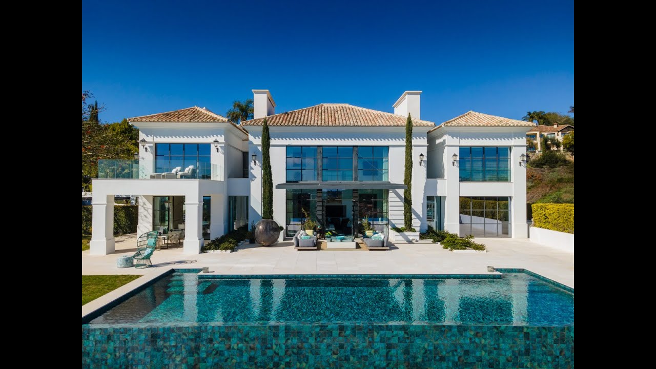 Bespoke Frontline Golf Mansion in Los Flamingos hd - YouTube