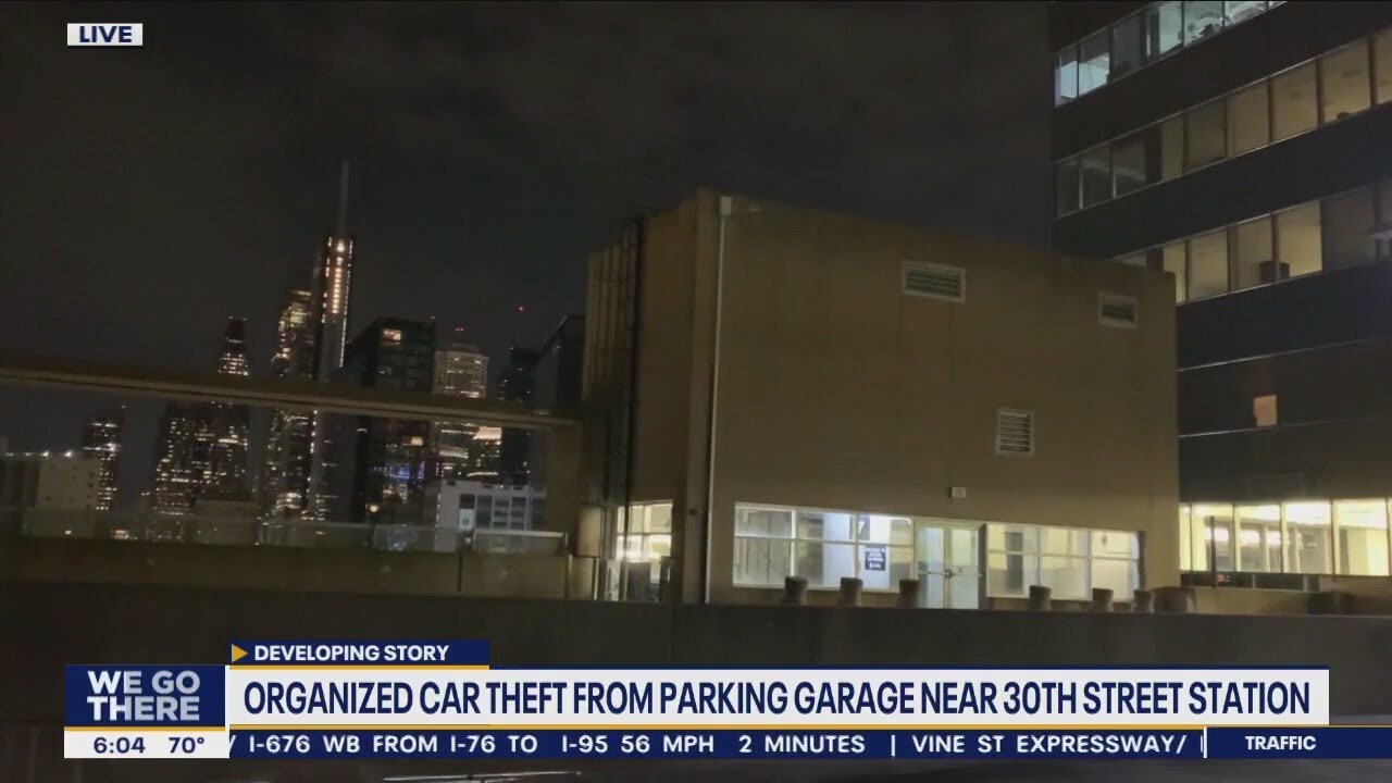 Organized car theft from parking garage near 30th Street Station - YouTube