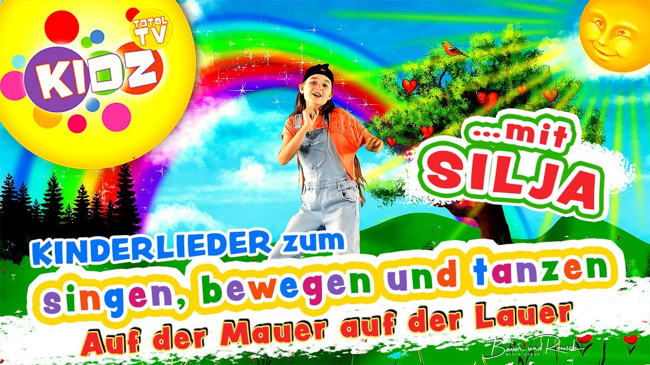 Kinderlieder - Auf der Mauer auf der Lauer - Bewegungslieder - YouTube