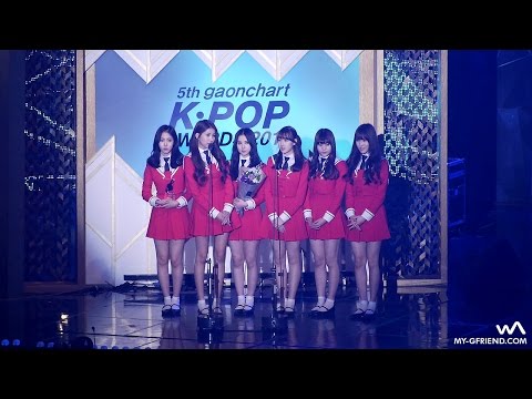 160217 여자친구(GFRIEND) - 신인상 수상 소감 @가온차트 시상식 직캠/Fancam by -no1-