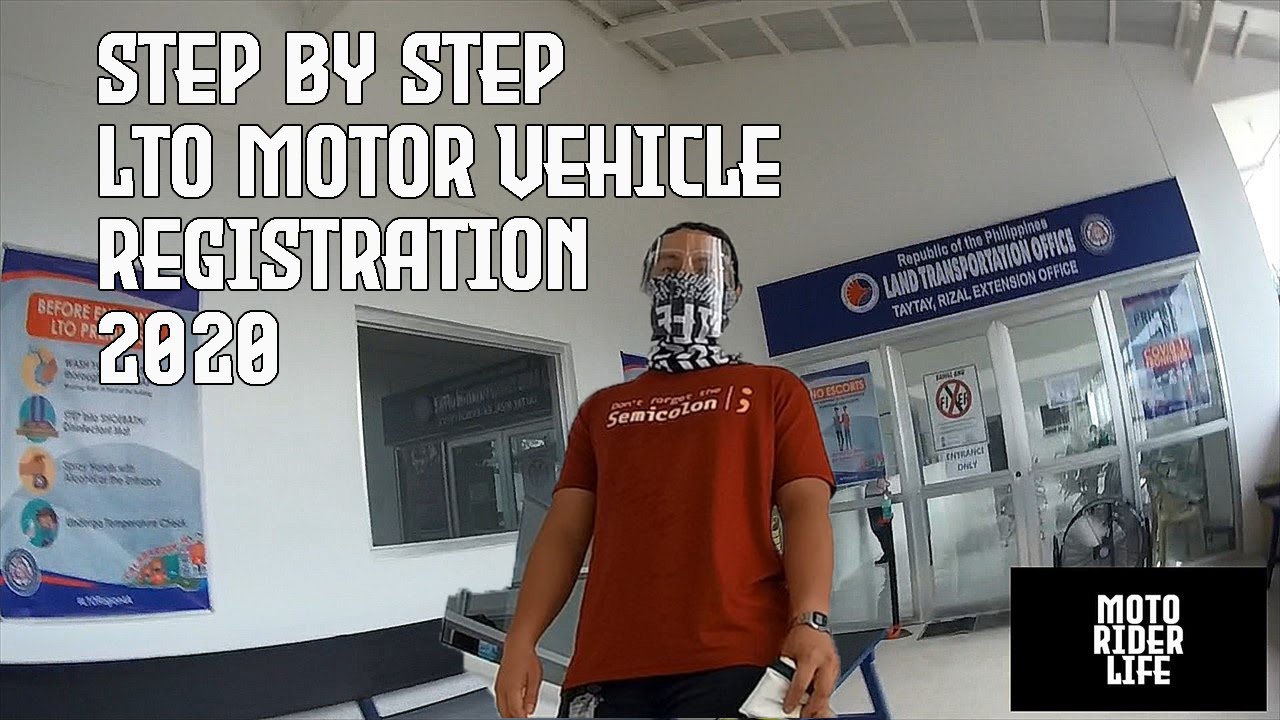 STEP BY STEP LTO MOTOR VEHICLE REGISTRATION 2020 | LTO REGISTRATION ...