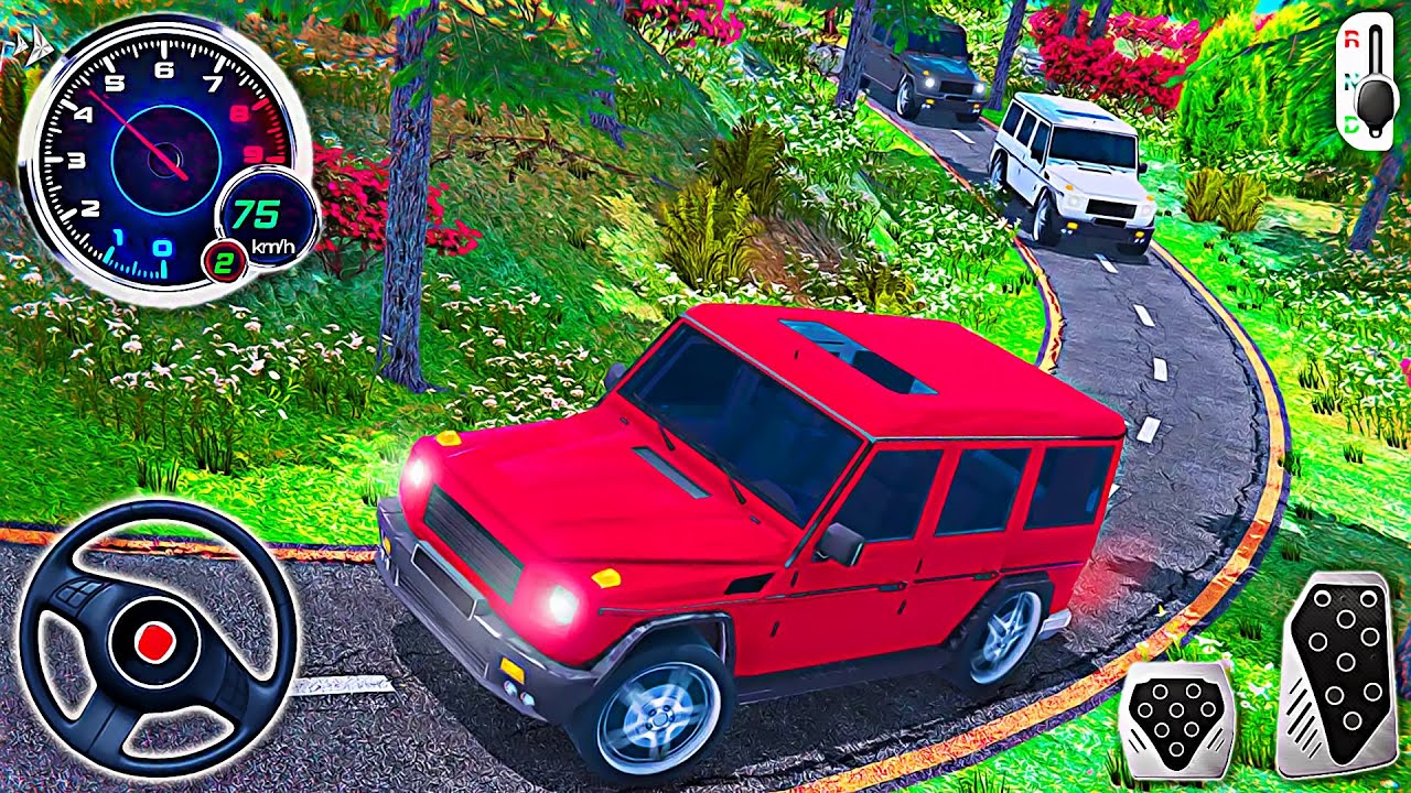 Offroad Luxury Mercedes G63 AMG Driving - 4x4 Uphill Jeep Drive Game ...